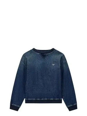 Emporio Armani Denim Sweatshirt - Blue