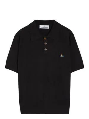 VIVIENNE WESTWOOD Short-sleeved Polo Shirt - Black