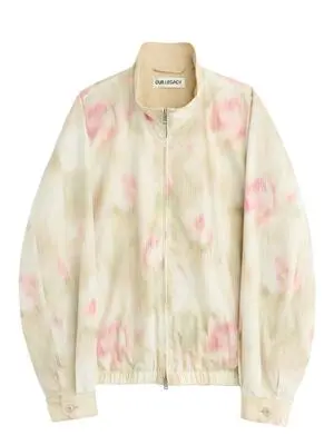 Our Legacy Our Legacy Casino Floral Print Ripstop Zip-Up Jacket Nude