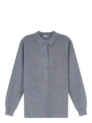 Aspesi Button-up Collar Cardigan - Gray