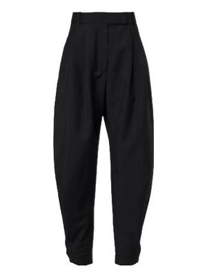 RÓHE Wool And Mohair Balloon Pants With Buttoned Cuffs - Black