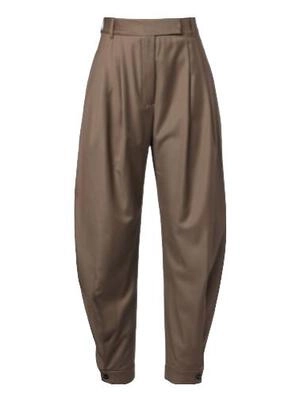 RÓHE Virgin Wool Balloon Pants - Brown