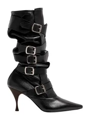 VIVIENNE WESTWOOD Buckled Stiletto Boots - Black