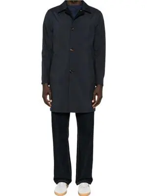 KIRED Long-sleeved Coat With Spread Collar - Navy