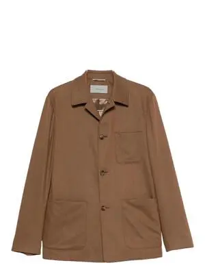 Canali Long-sleeved Shirt Jacket - Brown