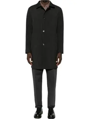 KIRED Long-sleeved Coat With Spread Collar - Black
