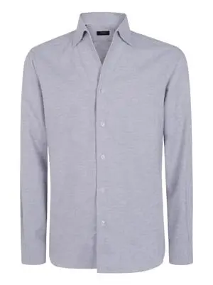 BARBA NAPOLI Long-sleeved Shirt - Light Grey