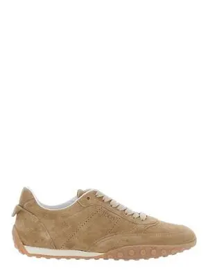 TOD'S Round-toe Low-top Lace-up Sneakers - Brown