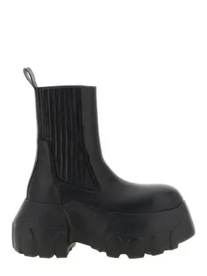 Rick Owens Tower Beatle Mega Tractor Ankle Boots - Black