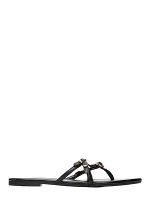 Marc Jacobs Leather Kiki Slippers - Black