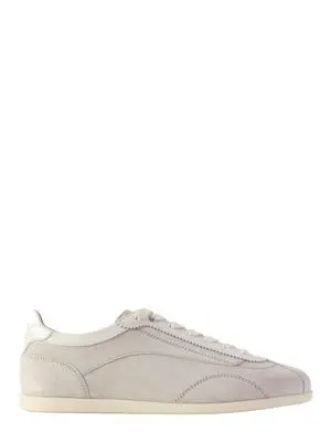 Brunello Cucinelli Low-top Two-tone Sneakers - Light Gray