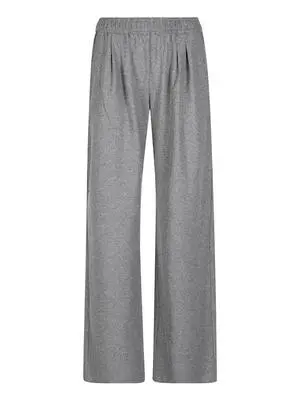 Pinko Elastic Waist Wide Leg Trousers - Gray