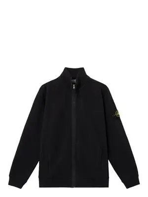 Stone Island Zip-up Sweatshirt - Black