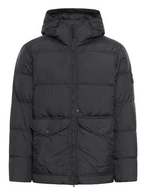 Stone Island Hooded Puffer Jacket - Black