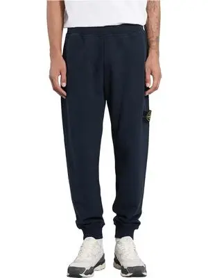 Stone Island Logo Patch Elasticated Waistband Track Pants - Blue