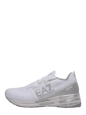 EA7 Logo-print Low-top Sneakers - Gray