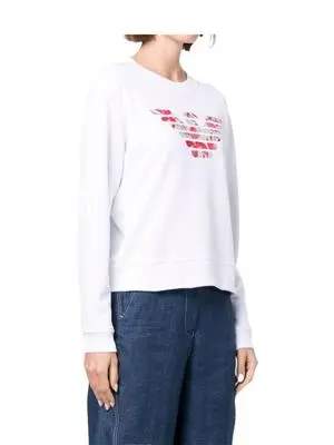 Emporio Armani Floral Logo Sweatshirt - White