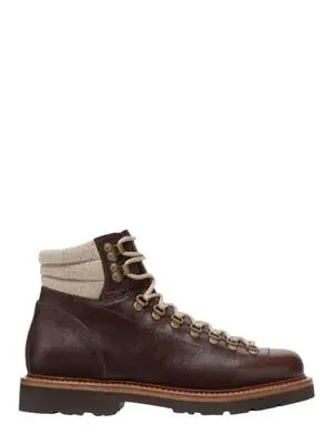BRUNELLO CUCINELLI Brunello Cucinelli Round Toe Lace-Up Ankle Boots