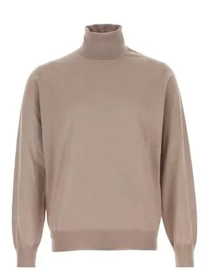 Brunello Cucinelli Long Sleeve Turtleneck Jumper - Nude