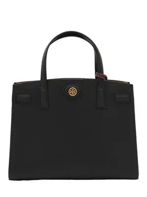 Tory Burch Logo Detail Shoulder Bag - Black