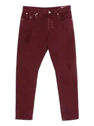 Brunello Cucinelli Cotton Jeans - Red