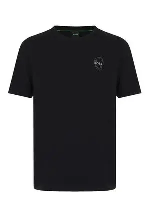 Hugo Boss Carabiner Artwork Regular-fit T-shirt - Black