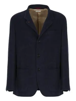 Brunello Cucinelli Long Sleeved Single Breasted Blazer - Black