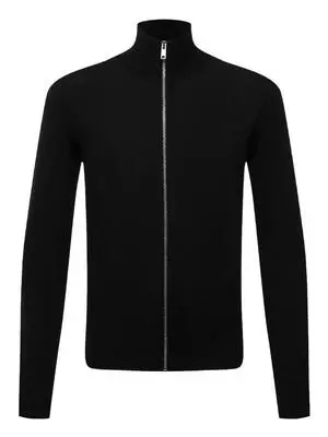 Prada Long-sleeved Zipper Cardigan - Black