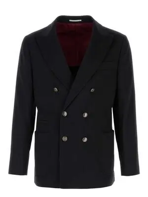 Brunello Cucinelli Double-breasted Blazer - Black