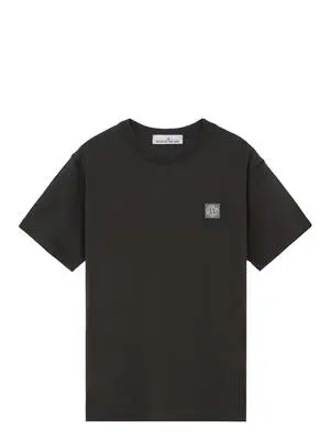 Stone Island Logo Patch Crewneck T-shirt - Black