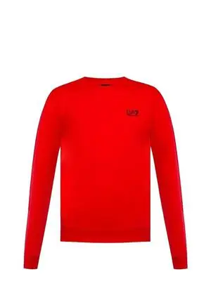 EA7 Printed Logo Sweatshirt - Red