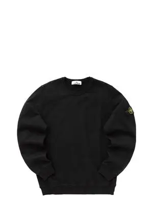 Stone Island Compass Patch Crewneck Sweatshirt - Black