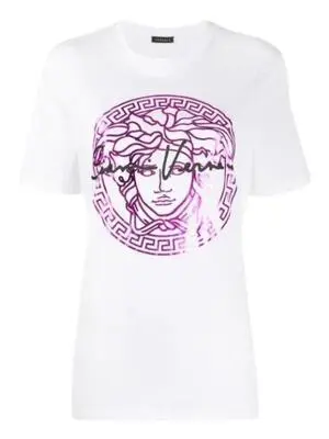 Versace Medusa Head Print T-shirt - White