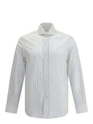 Brunello Cucinelli Striped Button-up Shirt - Multi-color
