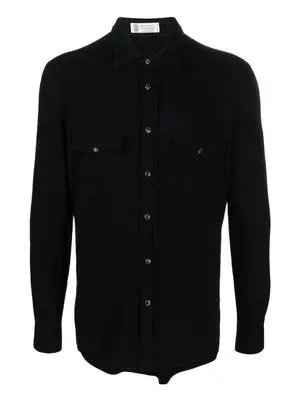 Brunello Cucinelli Shirt-style Cardigan - Black