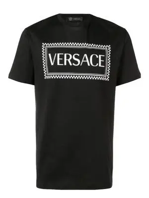 Versace 90s Vintage Logo T-shirt - Black