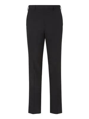 Fendi Tailored Wool Batavia Trousers - Black