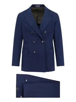 Brunello Cucinelli Gabardine Suit - Blue