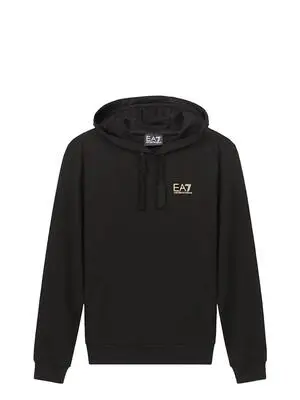 EA7 Logo Hoodie - Black