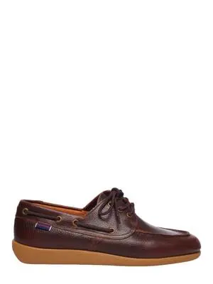 SEBAGO Leather Round-toe Loafers - Brown