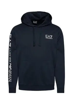 EA7 Logo Hoodie - Black