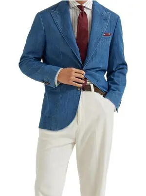 Brunello Cucinelli Three-button Patch-pocket Blazer - No
