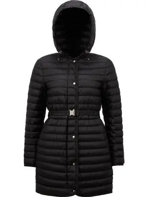 Moncler Oredonne Hooded Long Down Jacket - Black