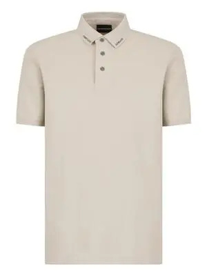 Emporio Armani Piquet Polo Shirt - Light Brown