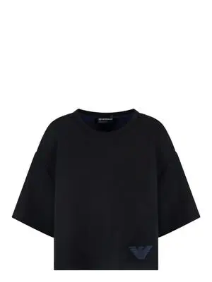 Emporio Armani Panelled Crewneck T-shirt - Black