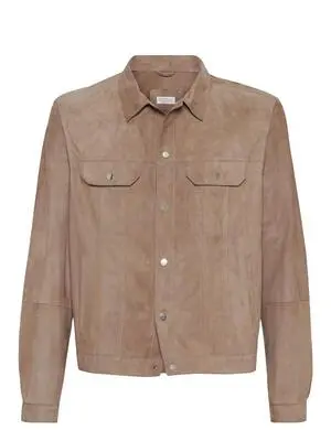 BRUNELLO CUCINELLI Brunello Cucinelli Suede Leather Jacket