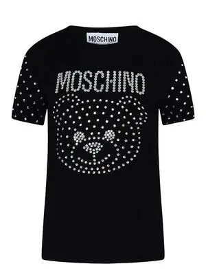 Moschino Embellished Crewneck T-shirt - Black