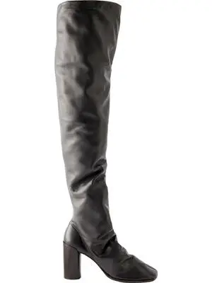 LEMAIRE Lemiaire Leather Knee High Boots - Brown