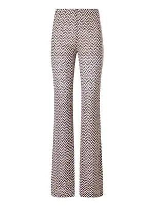 Missoni Embellished Crochet-knit Flared Pants - Blue