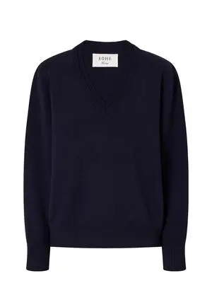 RÓHE RÓHE Wool Blend V-Neck Sweatshirt